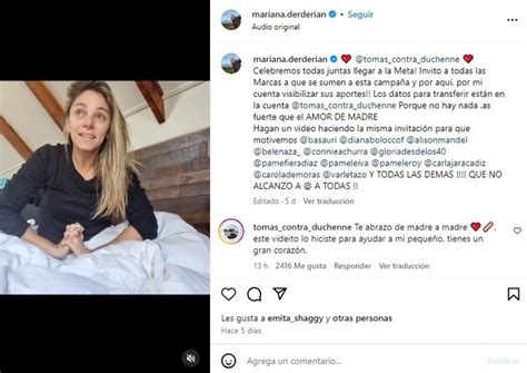 La Estremecedora Publicación De Mariana Derderián Días Antes De La