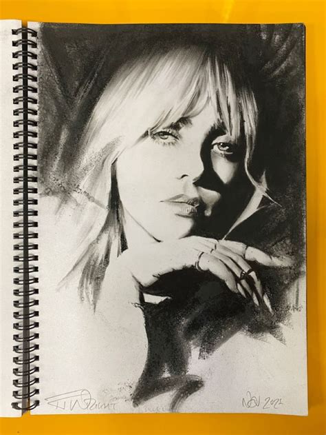Billie Eilish Realistic Art Portrait Drawing Sketches