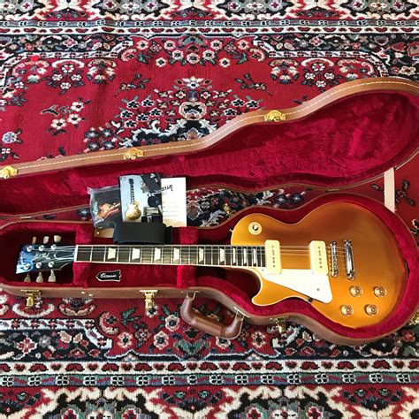 Used 2018 Gibson Les Paul Classic P90 Goldtop Lefty Left Handed Elec