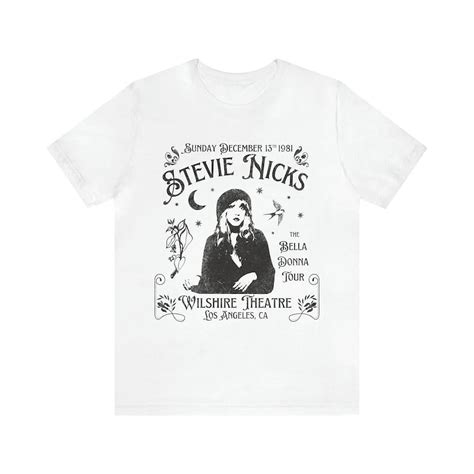 Stevie Nicks Vintage Style T Shirt Unisex Retro Band Tee Fleetwood