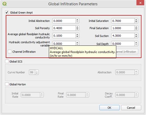 Infiltration Editor — Flo 2d Tutorials Documentation