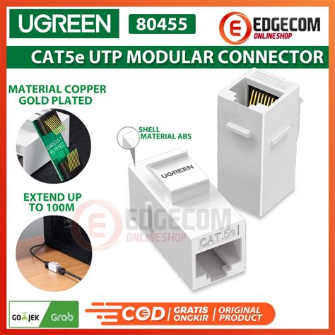 Jual Ugreen Konektor Modular Sambungan Utp Rj45 Cat5e Shopee Indonesia