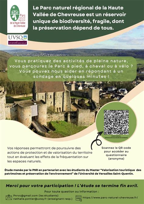 Le Parc naturel régional de la Haute Vallée de Chevreuse organise un