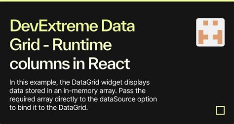 Devextreme Data Grid Runtime Columns In React Codesandbox