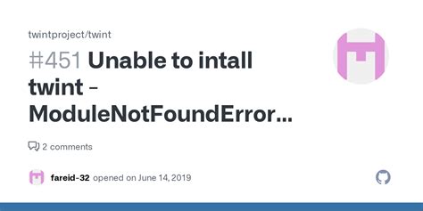 Unable To Intall Twint ModuleNotFoundError No Module Named Twint