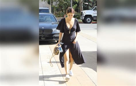 Selena Gomez Has Wardrobe Malfunction In Dress After Rehab