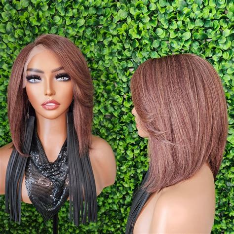 Chocolate Brown Wig Etsy