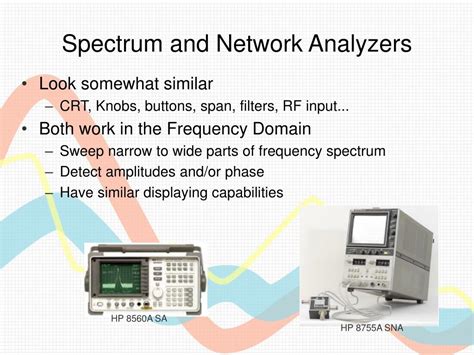 PPT Spectrum Analyzers And Network Analyzers The Whats Whys And Hows