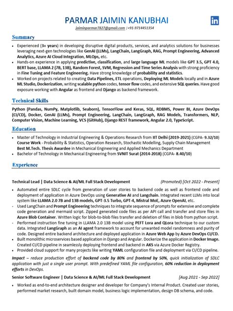 Cv Parmar Jaimin Kanubhai Aug Pdf