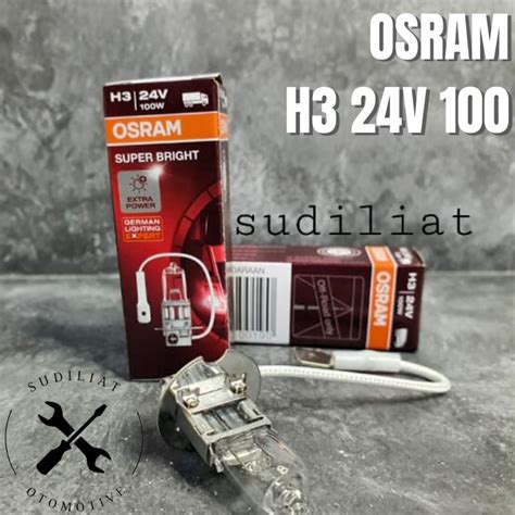 Jual BOHLAM LAMPU OSRAM H3 24V 100W Shopee Indonesia