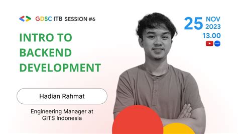 Introduction To Backend Development Youtube