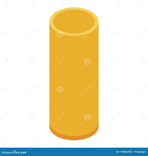 Gutter Yellow Pipe Icon Isometric Style Stock Vector Illustration Of Drain Industry 179008294