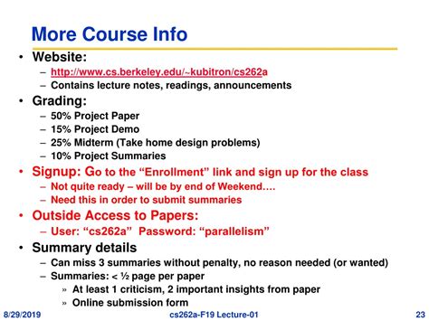 ppt eecs 262a advanced topics in computer systems lecture 1