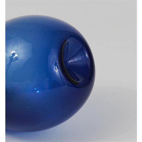 Blue Bird Bottle Glass Vase Attributed To Timo Sarpaneva For Iittala