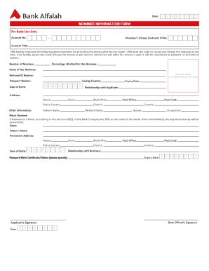 Fillable Online Account Opening Form Bank Of India Fax Email Print