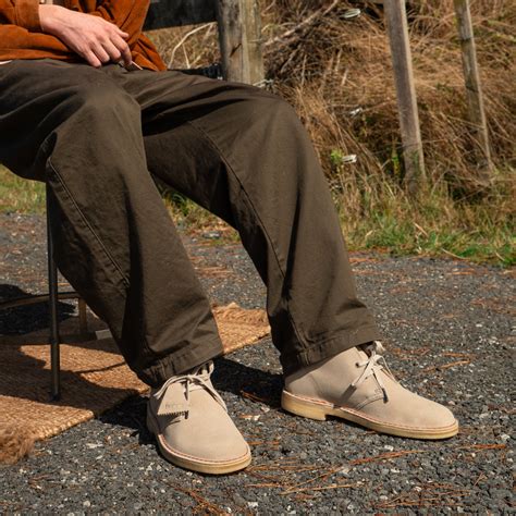 Buy Clarks Mens Desert Boot Suede Sand Online Pat Menzies