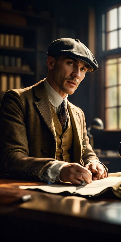 Lexica Character In The Style Of Thomas Shelby Front View Brightly