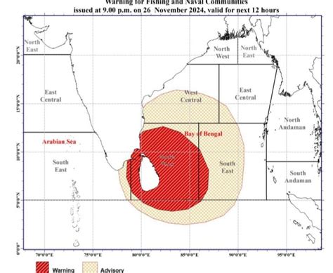 Deep Depression Over Southwest Bay Of Bengal Is Likely To Intensify