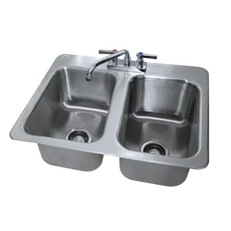 Advance Tabco Di 2 10 2 Compartment Drop In Sink 10 X 14 Drain