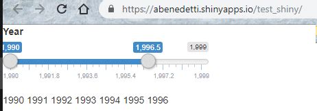 R How To Get TextOutput Working When Using Slidy With Shiny Runtime Stack Overflow