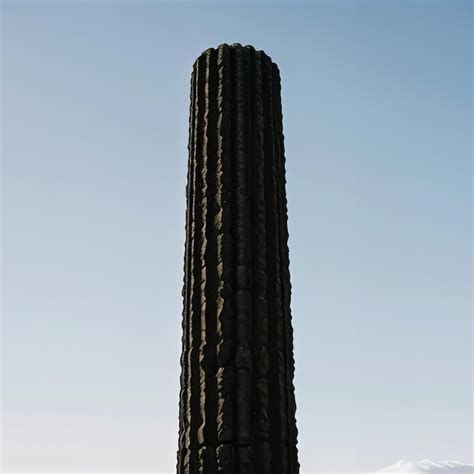 Basalt Column On A Clean White Background Premium Ai Generated Image