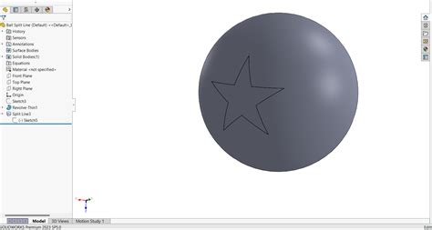 How To Project A Solidworks Sketch Onto A Curved Surface Using Split Line