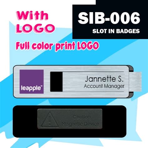 Executive Reusable Name Badges Wholesale Name Tags Slot In Badges