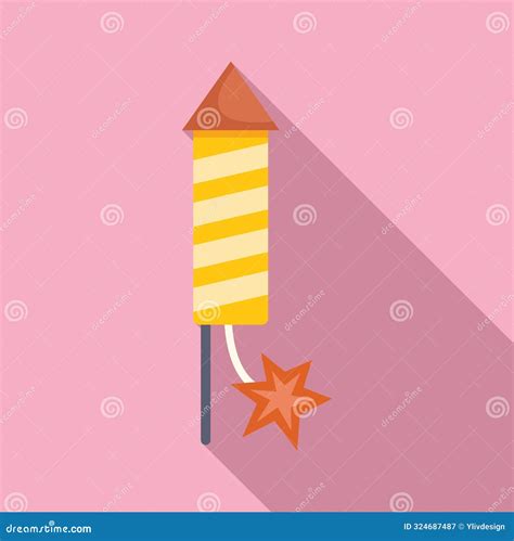 Firework Rocket Exploding With Sparks Flying For Celebration Stock