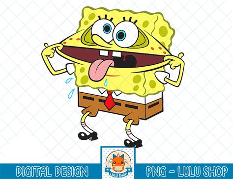 Spongebob SquarePants Goofy Face Funny T Shirt Png Inspire Uplift