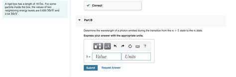 Solved A Rigid Box Has A Length Of Fm For Some Particle Chegg