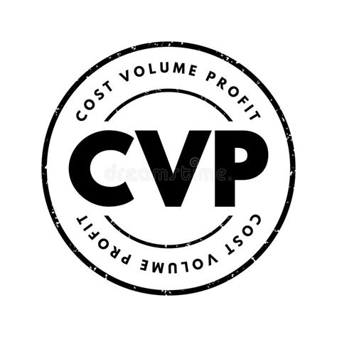 Cvp Cost Volume Profit Managerial Economics Form Of Cost Accounting Acronym Text Stamp Stock