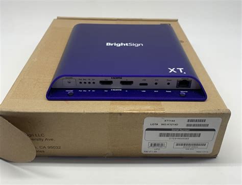 Brightsign Xt1144 Expanded I O Hd Player Dolby Vision Xt4 Lpav