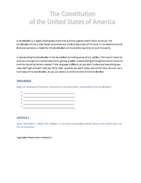 Mapping The Consitution V2 1 A Constitution Is A Legally Binding