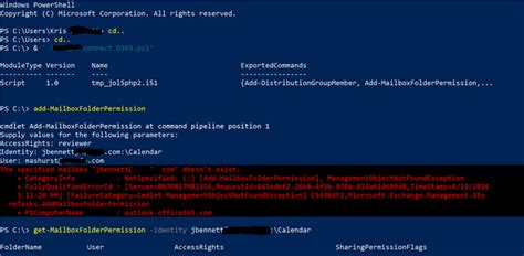 Powershell Telling Me Email Doesnt Exist On Certain Commands But