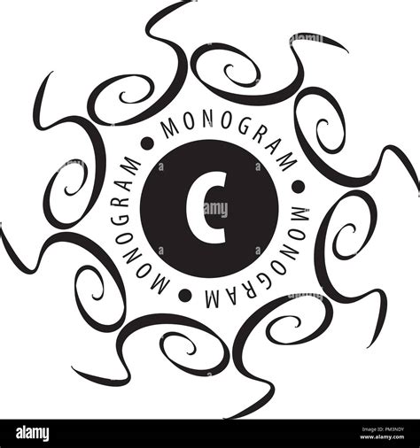 Monogram Vector In Frame Stock Vector Image And Art Alamy