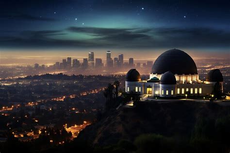 Premium Ai Image Griffith Observatory View Photography