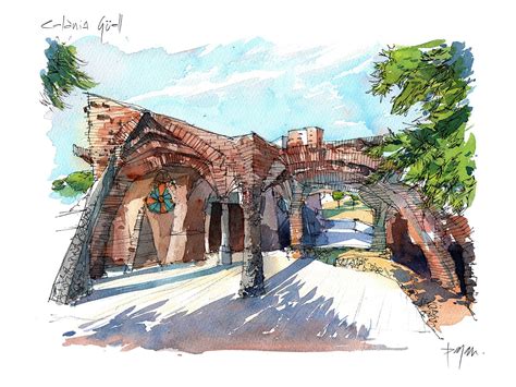 Drawing Barcelona Original Watercolors And Prints Of Barcelona