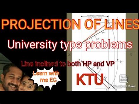 Line Projection Line Inclined To Both Plane KTU University Type Questions Part Malayalam YouTube