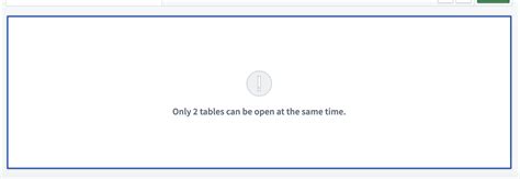 workshop why can only 2 inline action tables be open at the same time
