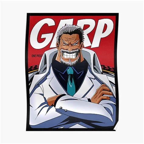 Monkey D Garp One Piece Red Comic Design Poster For Sale By IkaXII Redbubble