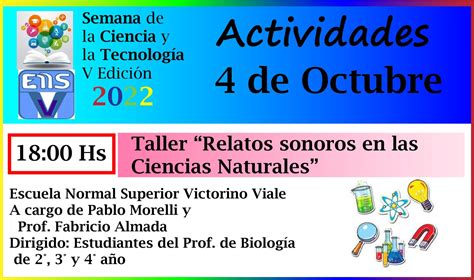 Semana De La Ciencia Y La Tecnología 2022 V Edición Escuela Normal