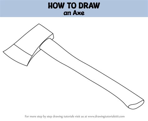 How To Draw An Axe Tools Step By Step DrawingTutorials Com