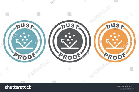 Dust Proof Vector Information Sign Icon Stock Vector Royalty Free