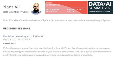 github pycaret pycaret demo dataai2021 pycaret demo dataai2021