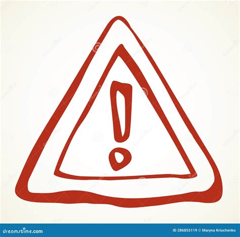 Exclamation Mark On Dash With Triangle