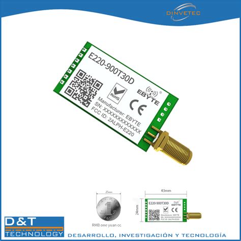 Modulo De Comunicación Lora E220 900t30d Dandt Technology