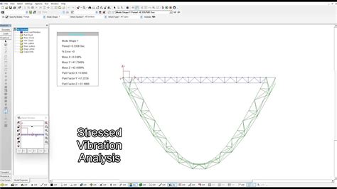 Advanced S Frame Analysis Tutorial Series 21 Stressed Vibration