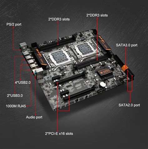 Discount Buy Best Motherboard HUANAN ZHI Dual CPU X79 Motherboard With Dual CPU Slots Support