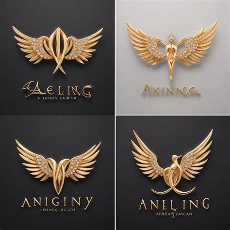Conjunto De Logotipo De águia Identidade De Marca Com Pássaros Phoenix