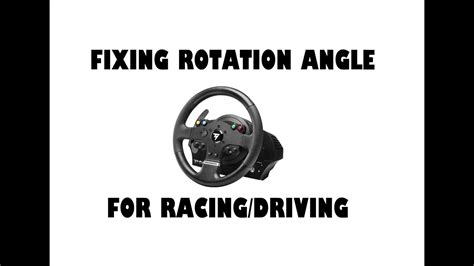 How To Fix Steering Wheel Angle Of Rotation If In Game Rotation Does